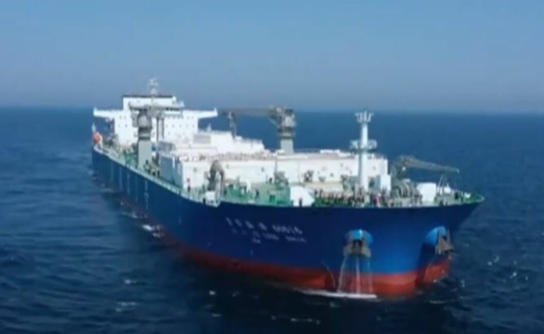 China’s fish-farm-in-a-ship begins operation